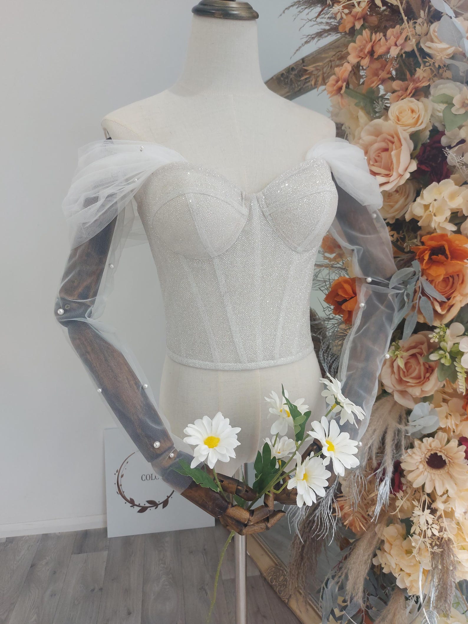 Sydney - Pearl Straps With Sleeves - Etsy
