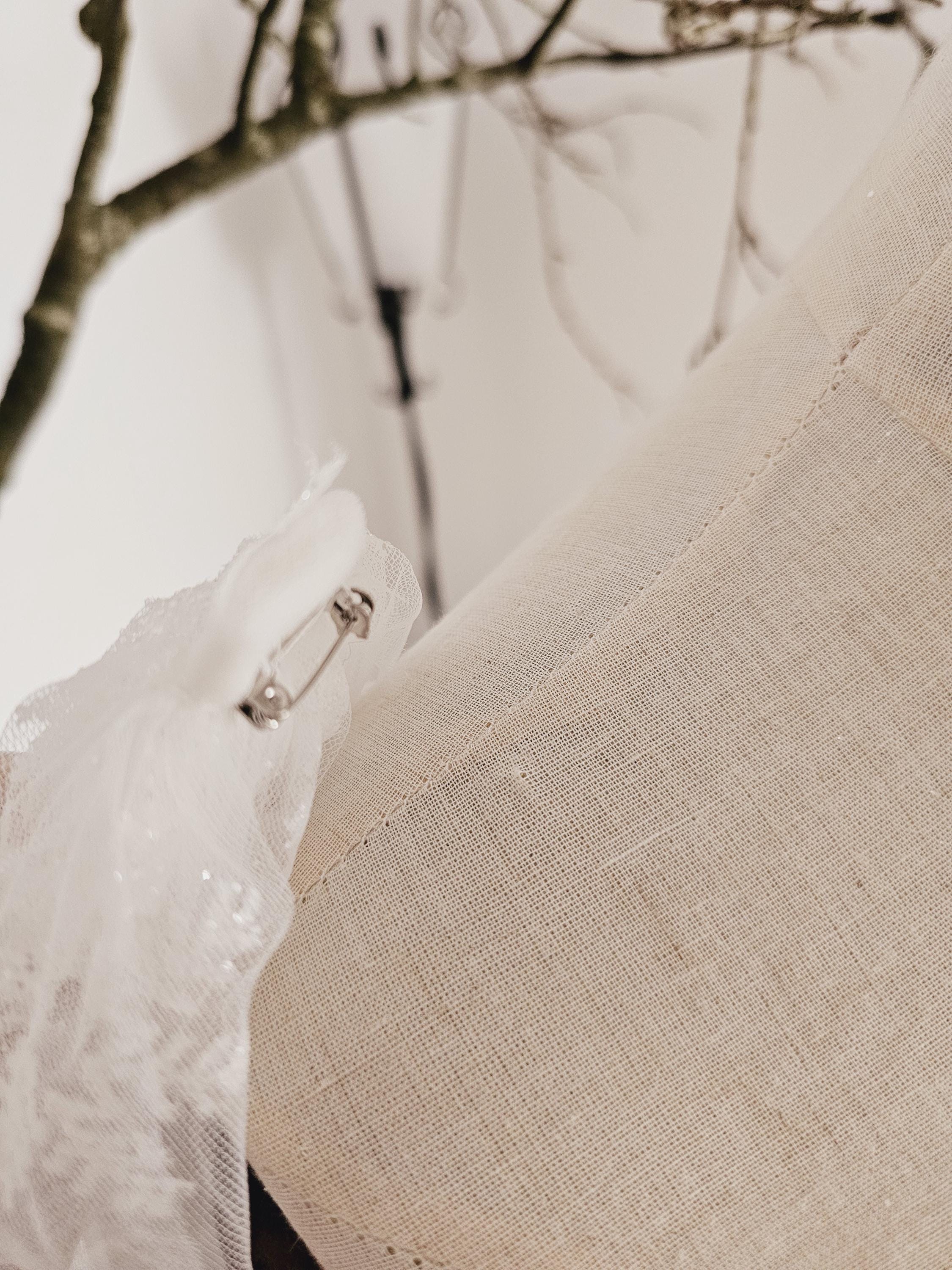 Charlotte - Snowflake Glitter Cape Veil - Etsy