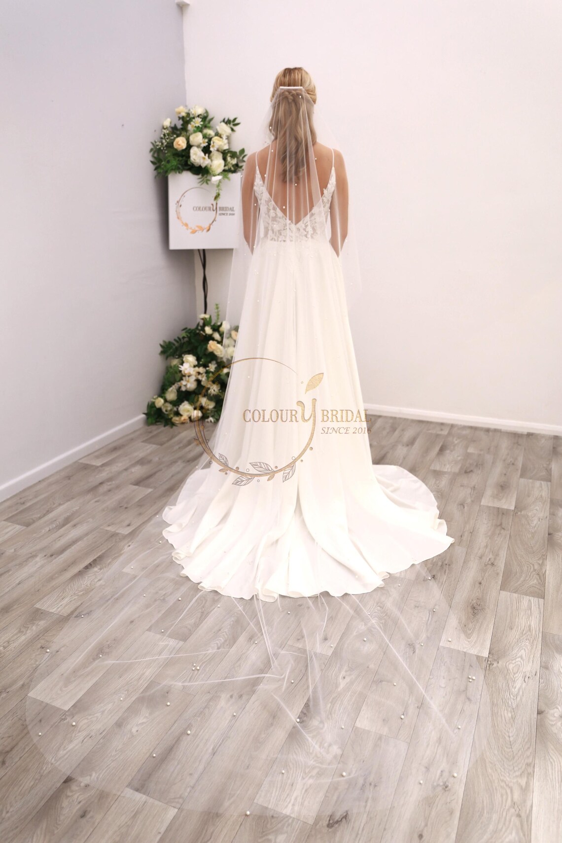Eleanor - Barely There Pearl Veil - Etsy