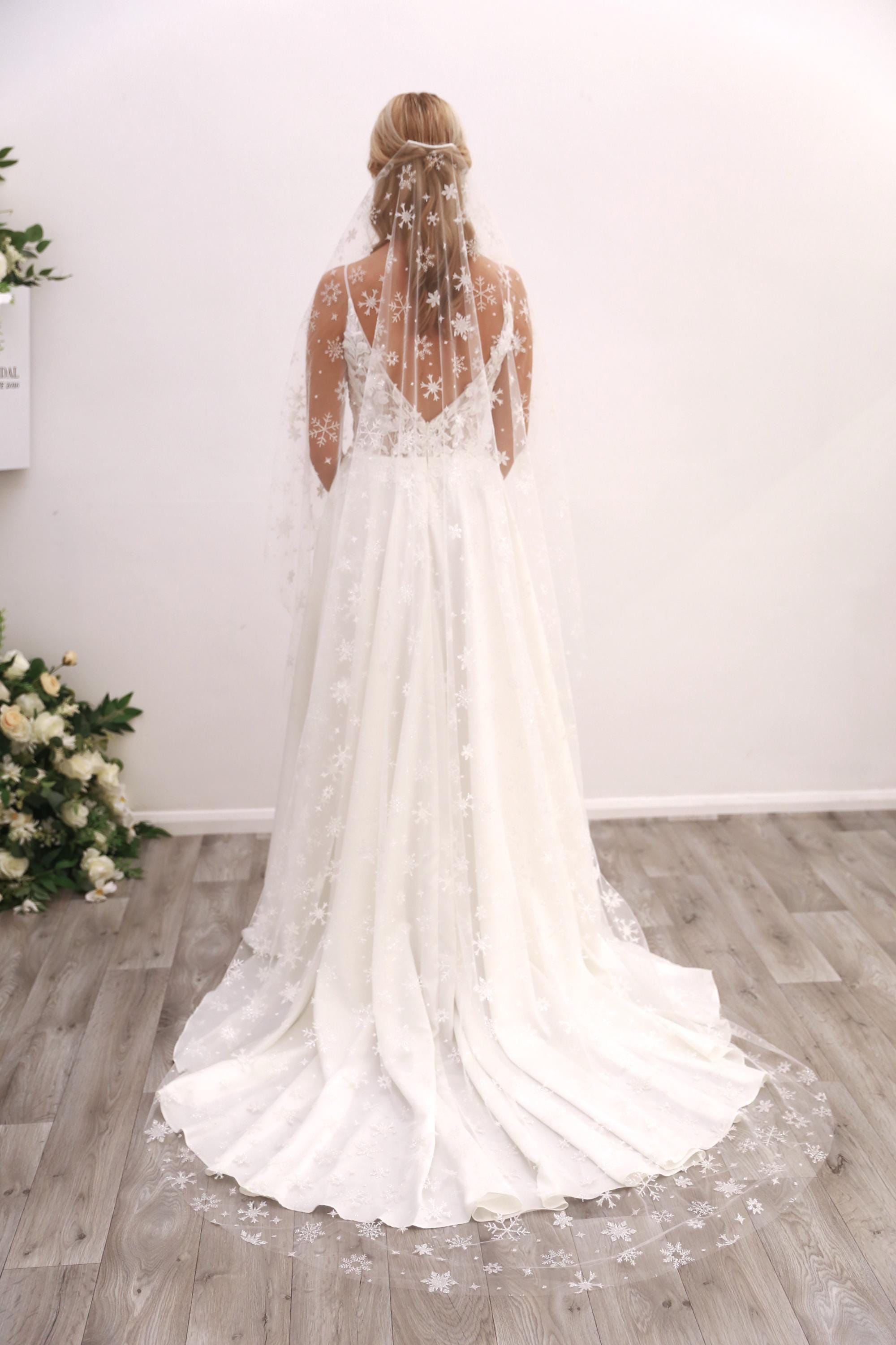 Elsa - Snowflake Glitter Veil - Etsy