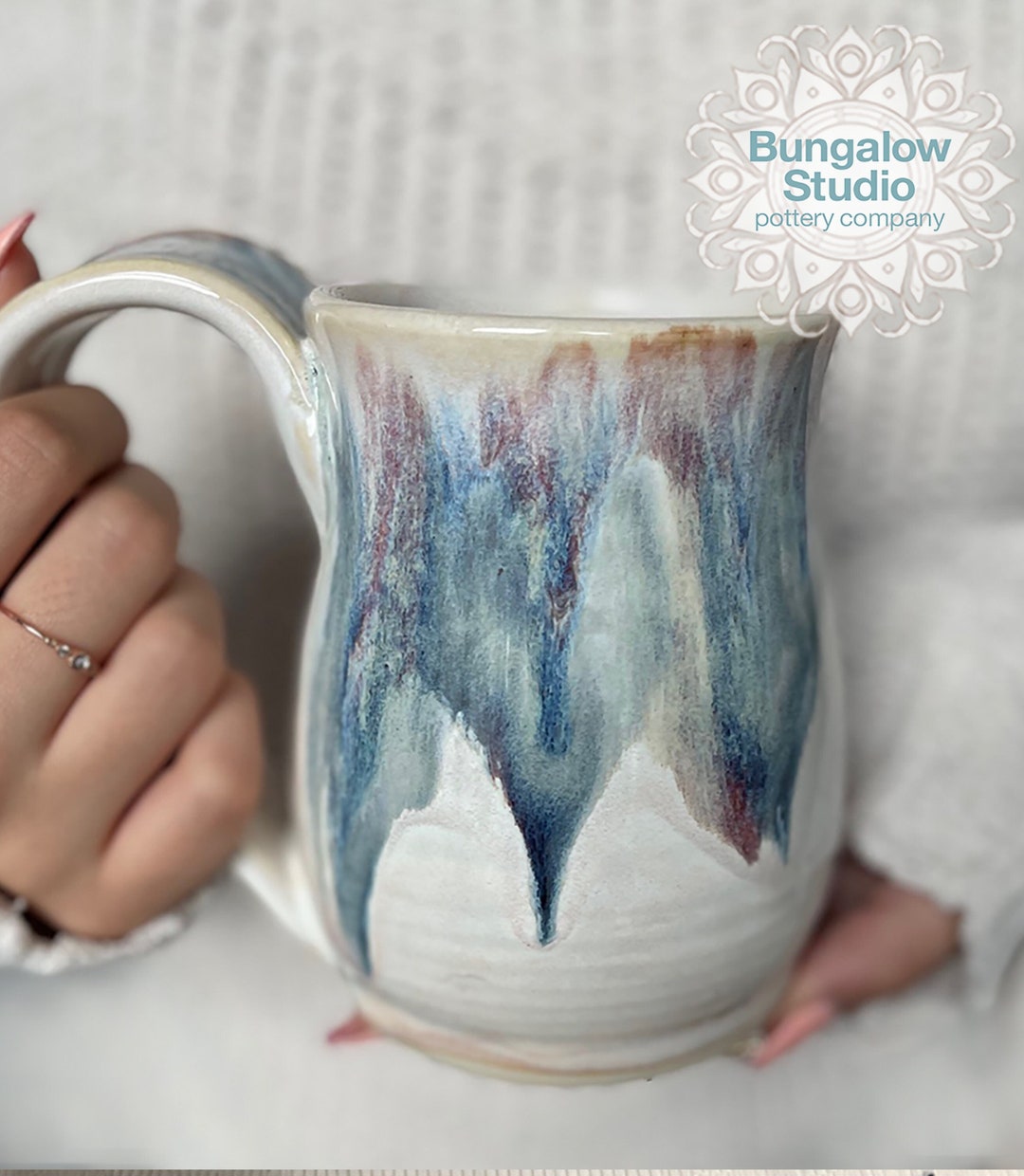 Ceramic Mug, Large Pottery Mug, Pottery Mug in Handmade, Ceramic ...