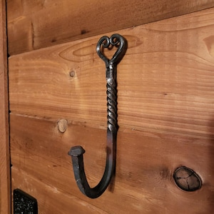 Hand Forged Wall Hook - Etsy