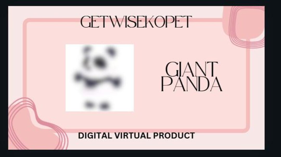 Adopt Your Legend Pet From Me Giant Panda Fast Delivery - Etsy