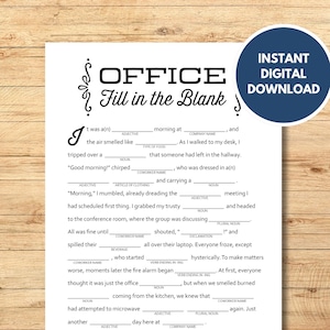 Office Mad Libs-style Game | Office Party Games | Team Building Games ...