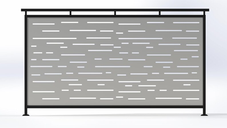 Modern Fence Panel DWG DXF | 115 | CNC Laser & Plasma Cut File ...