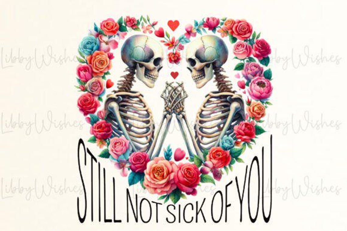 Skeleton Valentine PNG BUNDLE, Funny Valentine's Png, Valentine's Day ...