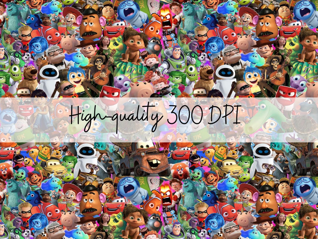 Toy Story Character Seamless Pattern Collection 50 Digital Characters ...
