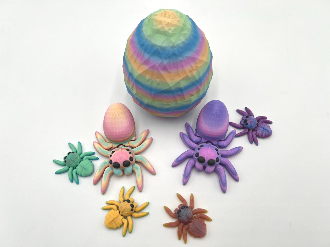 Easter Egg Spiders in a Easter Themed Egg, Gift for Easter, Movable ...
