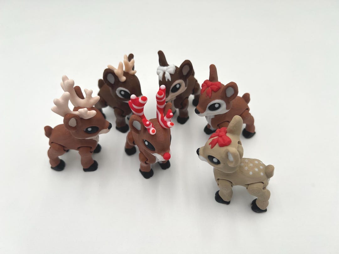 Little Reindeer Collection, Set of 6, Gift for Christmas Lovers ...