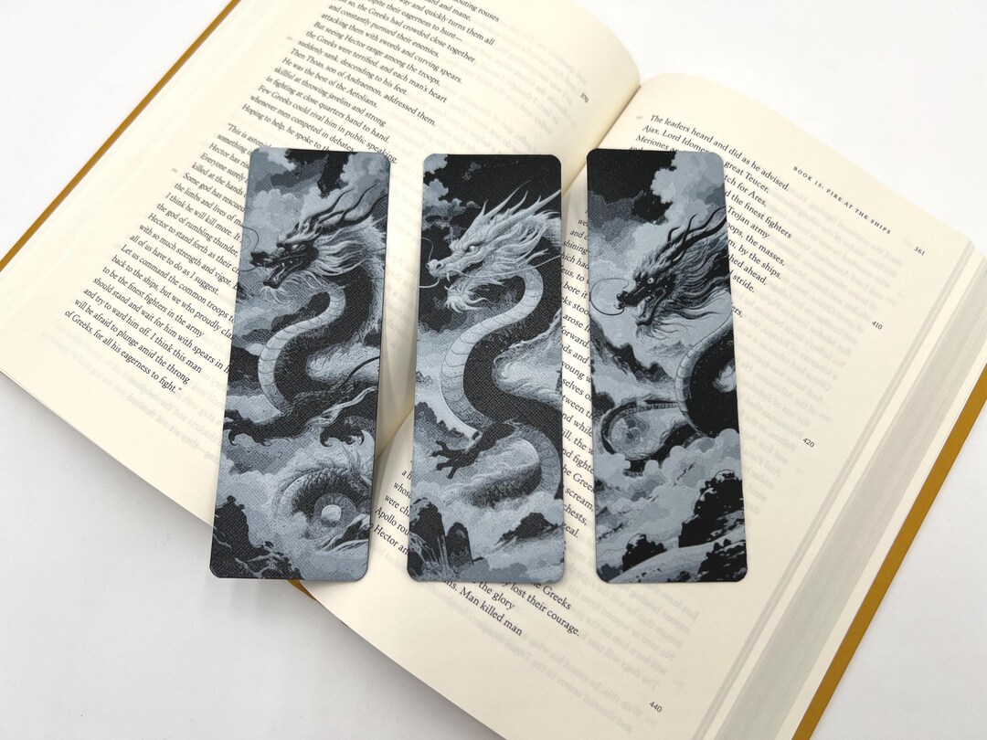 Chinese Dragon Bookmarks Set, Perfect Gift for for Avid Readers and ...