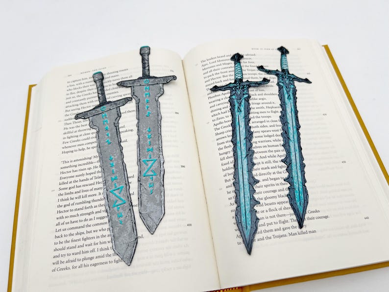 Split Sword Bookmarks Set, Runic Blade and Nightfang Sword - Etsy