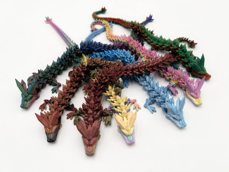 Crystal Dragon and Optional Dragon Scale Egg in Mystery Colors - Etsy