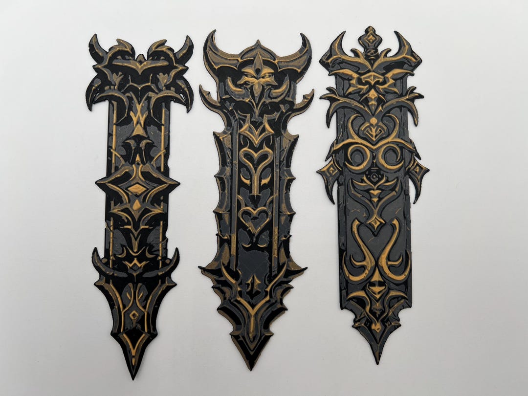 Orc Banners Bookmark Set, 3D Printed Bookmarks, Set of 3 - Etsy
