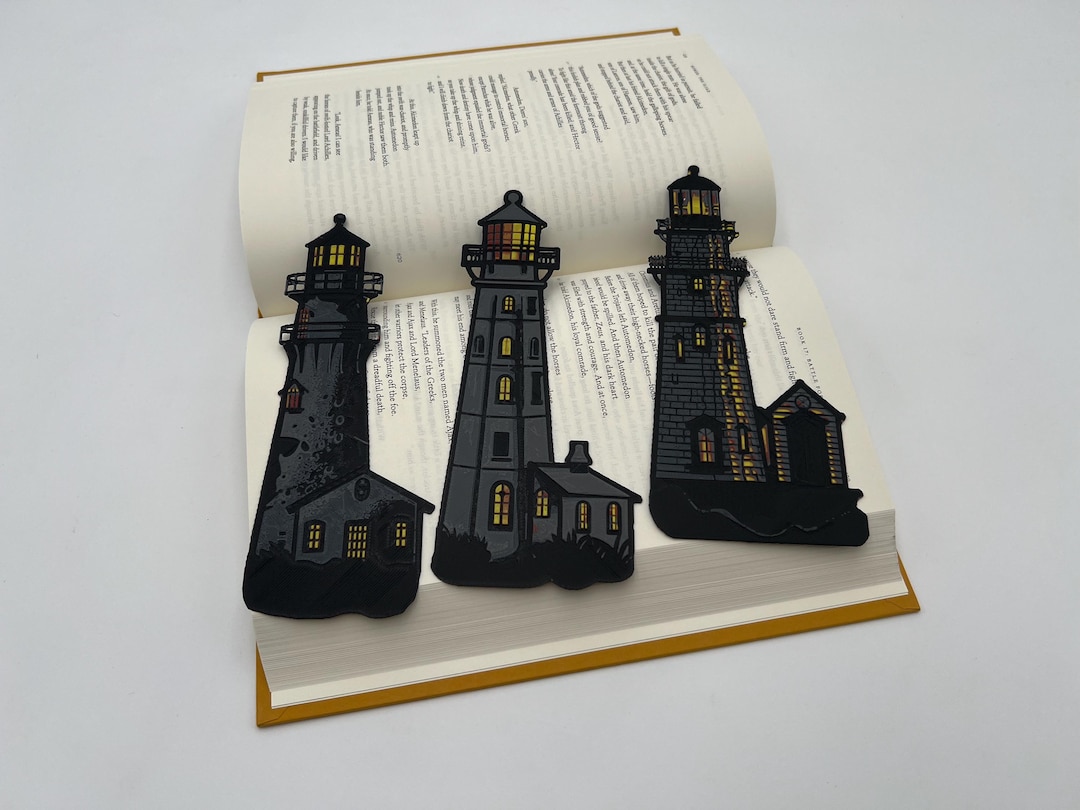 Lighthouse Bookmarks Set, 3D Printed Bookmarks, Set of 3 - Etsy