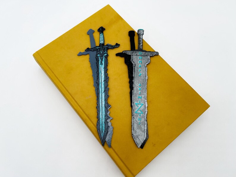 Split Sword Bookmarks Set, Runic Blade and Nightfang Sword - Etsy