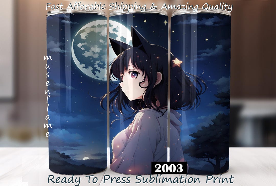 Anime Girl Ready to Press Transfers Sublimation Print RTP Transfers ...