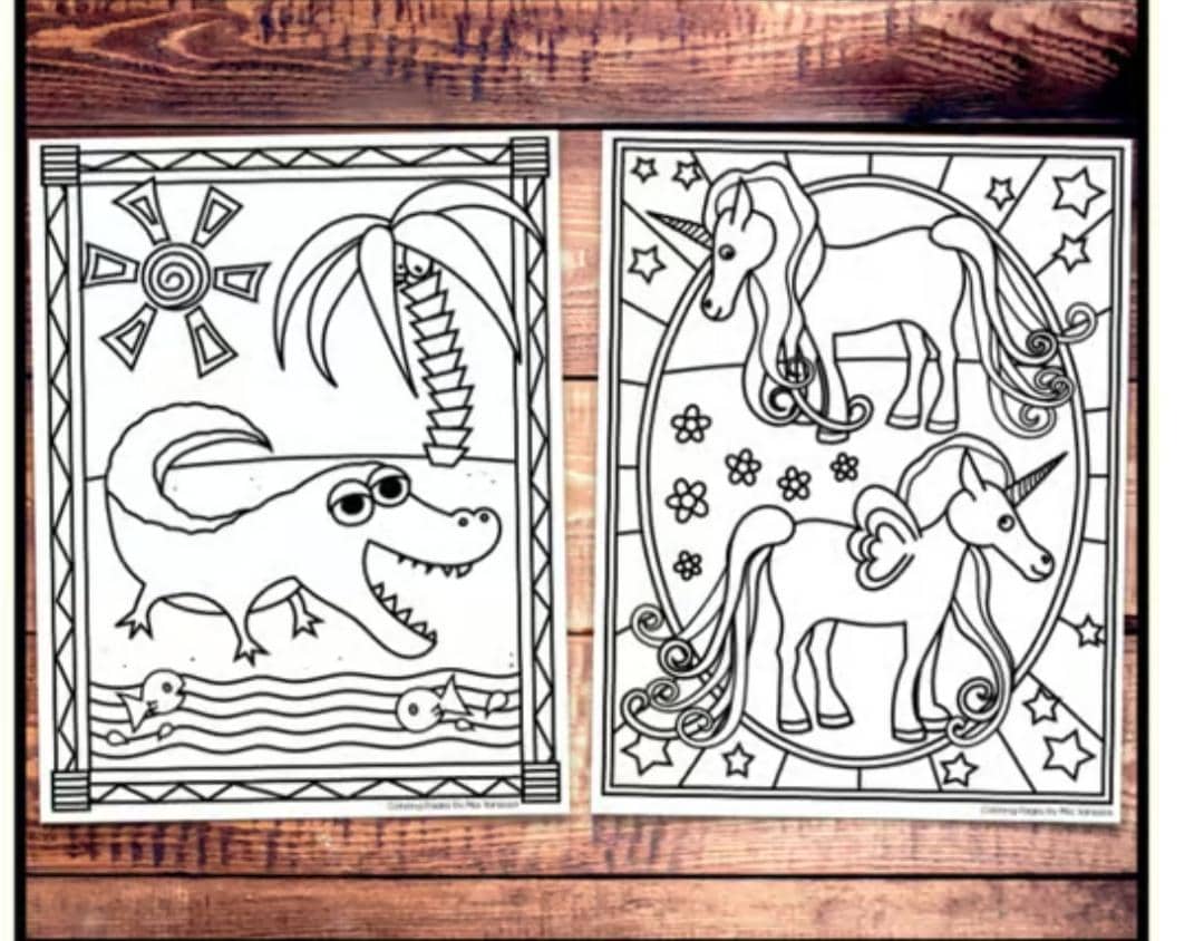 Coloring Pages Mini-bundle - Etsy