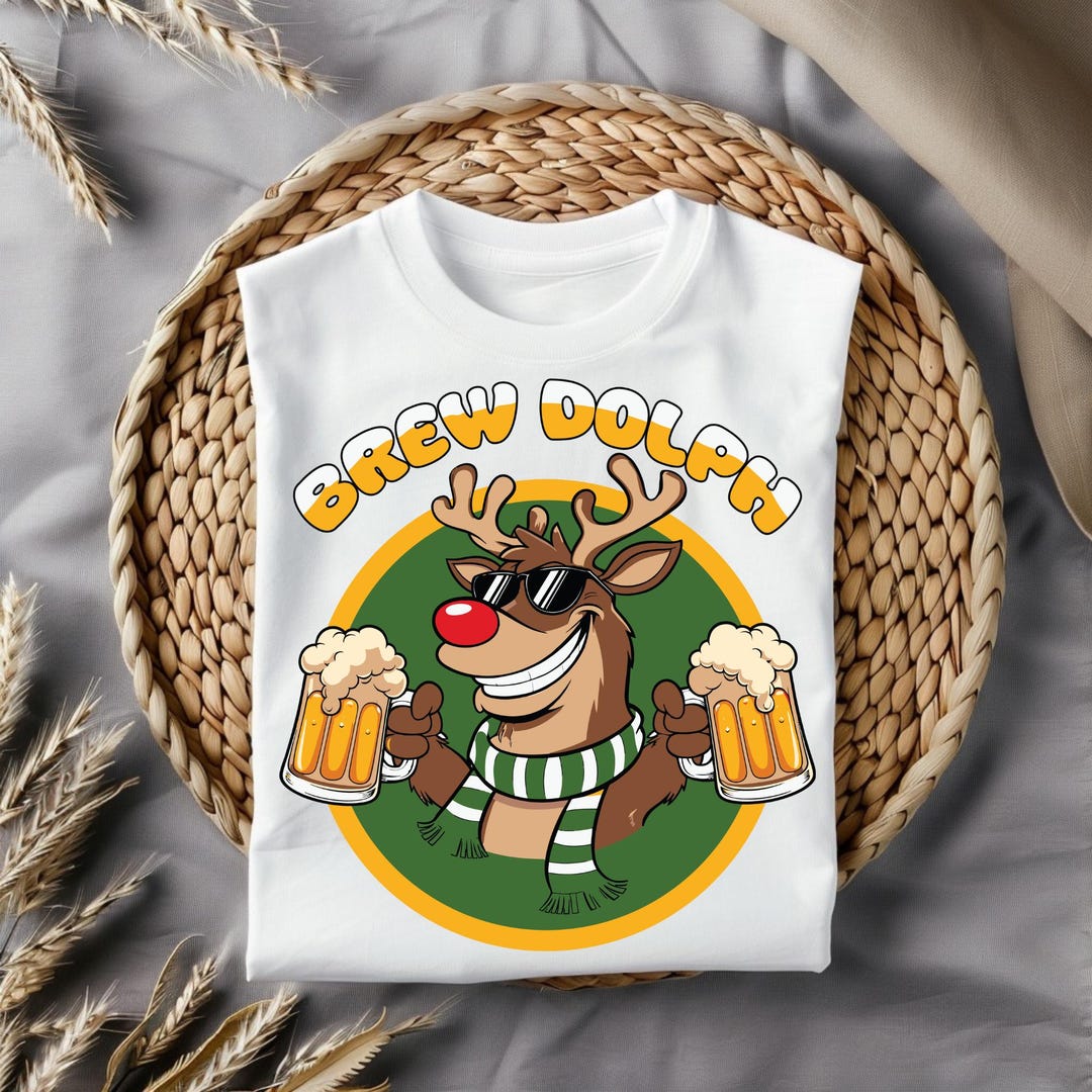 Brew Dolph PNG, Brew Dolph SVG | Funny Reindeer Beer Christmas Design ...