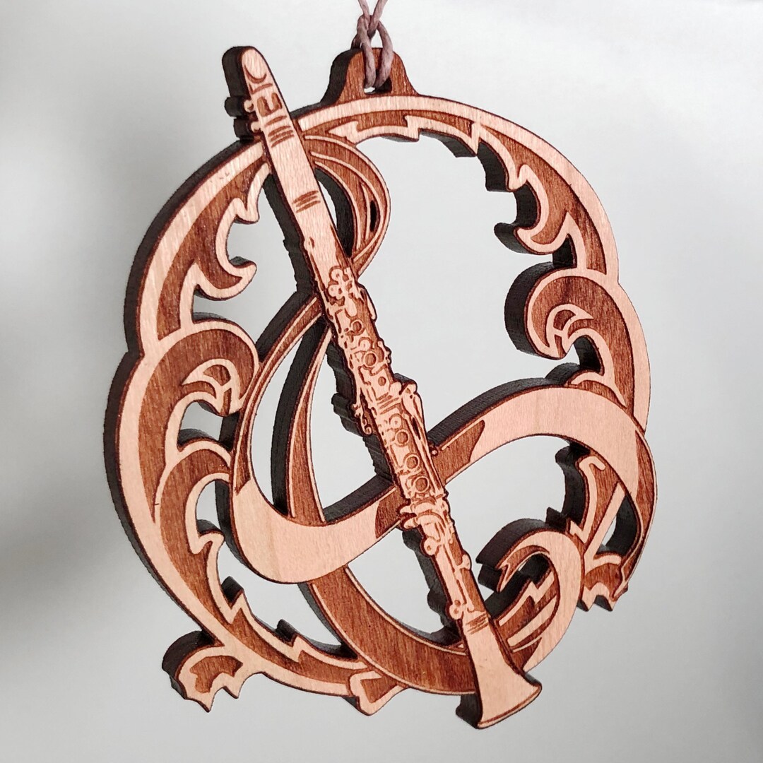 Clarinet Ornament - Solid Cherry Wood - Etsy