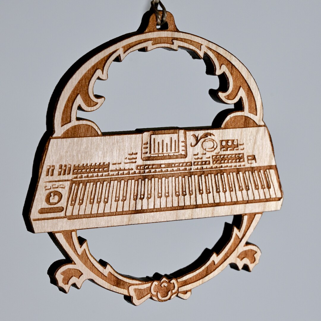 Keyboard Ornament - Solid Cherry Wood - Etsy