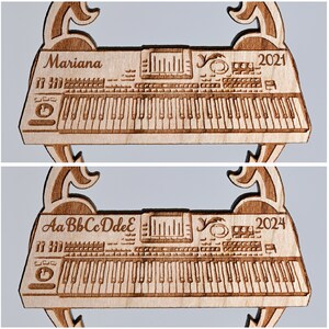 Keyboard Ornament - Solid Cherry Wood - Etsy