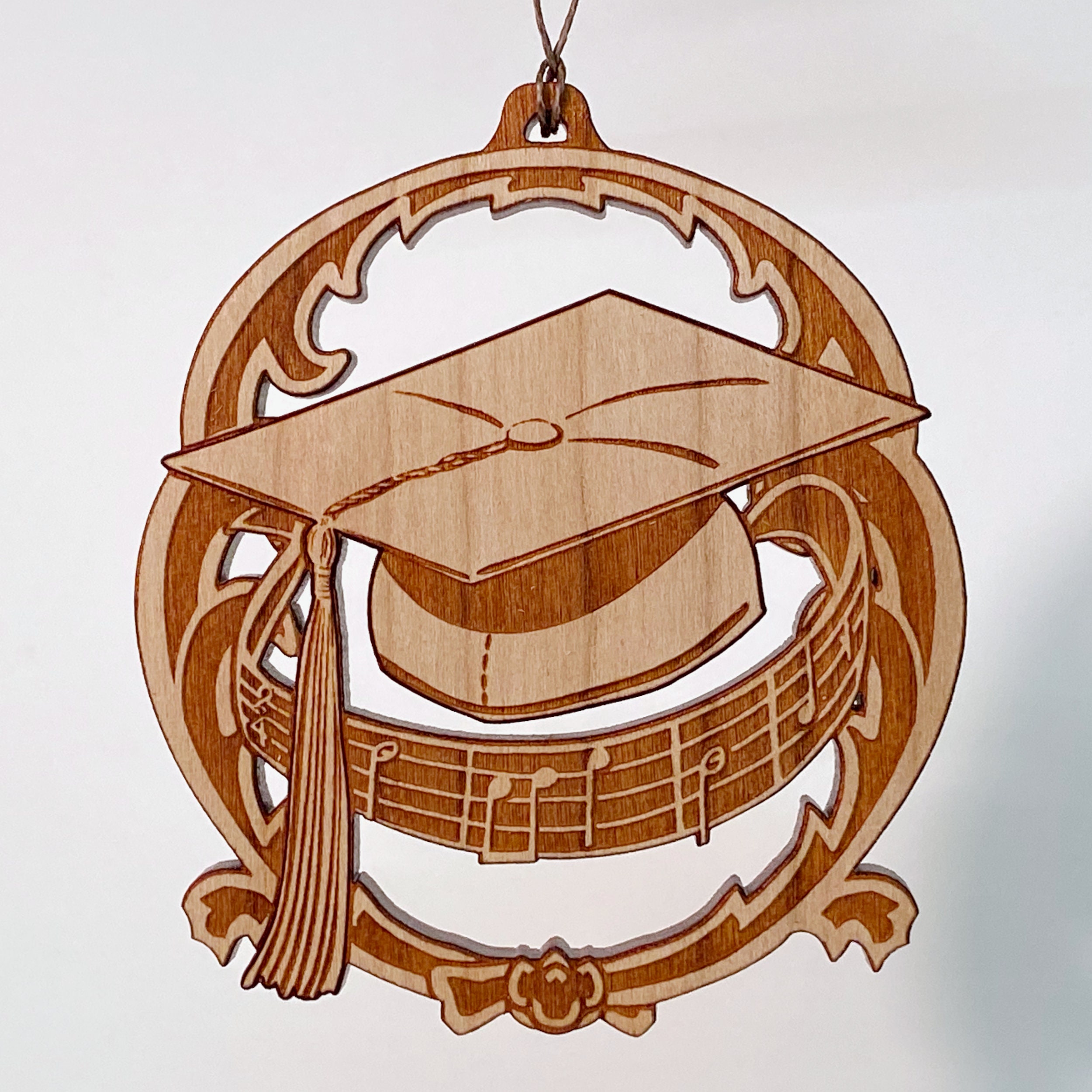 Graduation Ornament - Solid Cherry Wood - Etsy