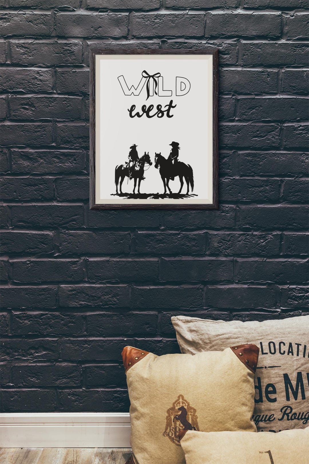Wild West Wall Decals Rustic Cowboy Decor, Home Wall Art, Kid's Room ...