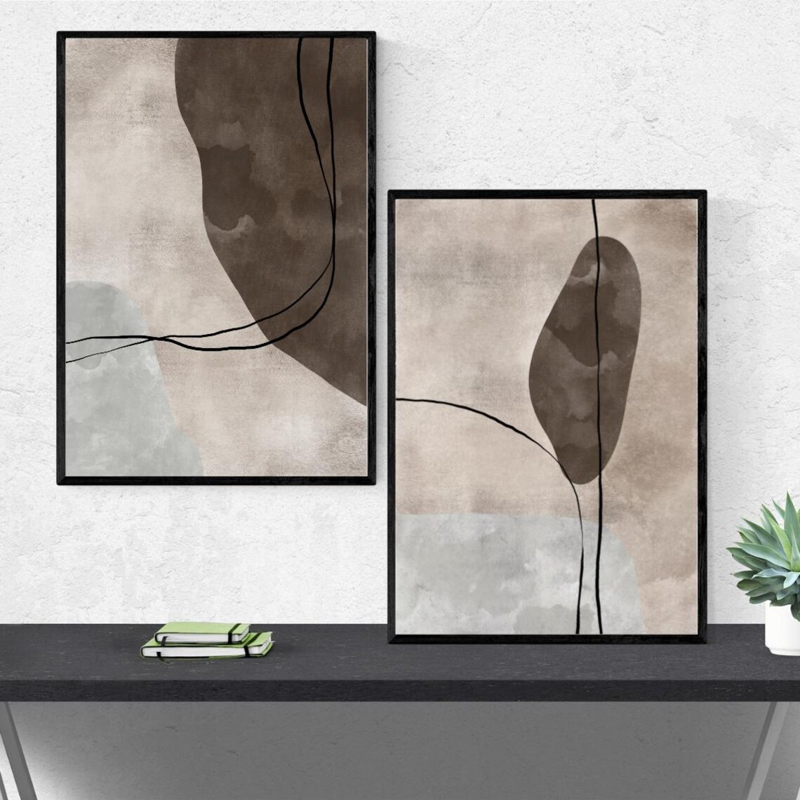 Minimalist Abstract Art for Download and Print - Modern, Scandinavian ...