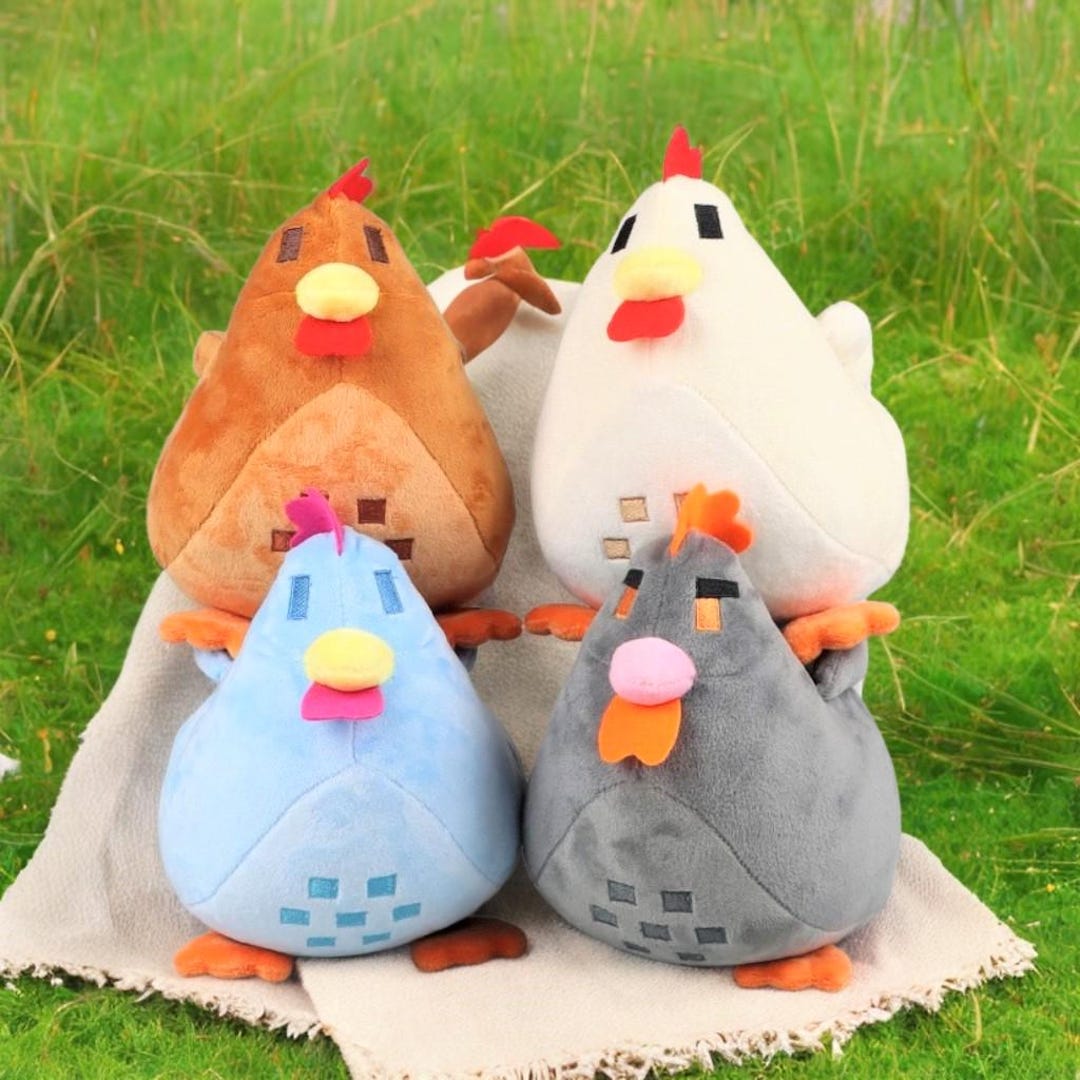 Stardew Valley Chicken Plush Toys - Etsy