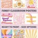 10 Funky Classroom Posters | Aesthetic Motivational Decor for Students ...