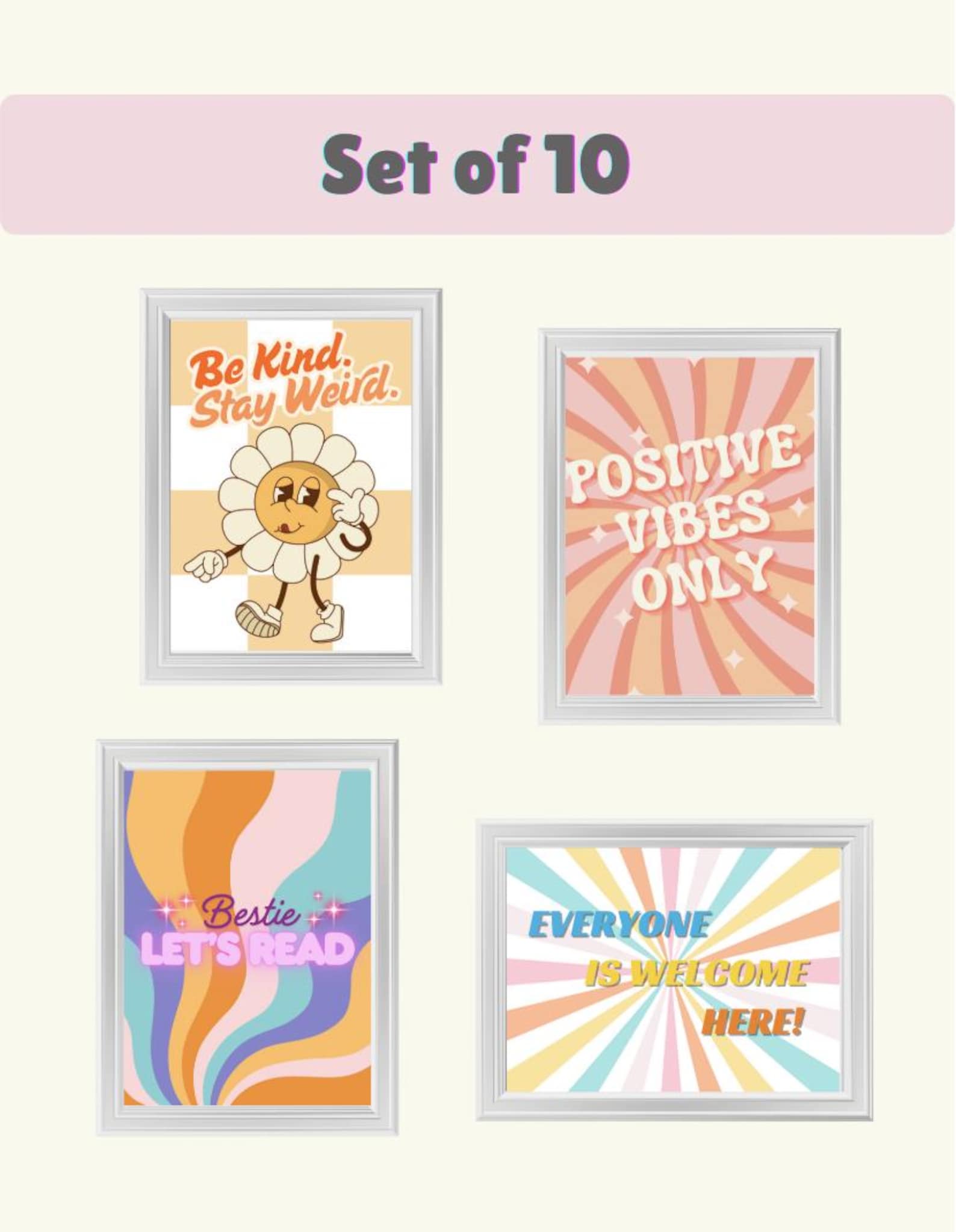 10 Funky Classroom Posters | Aesthetic Motivational Decor for Students ...