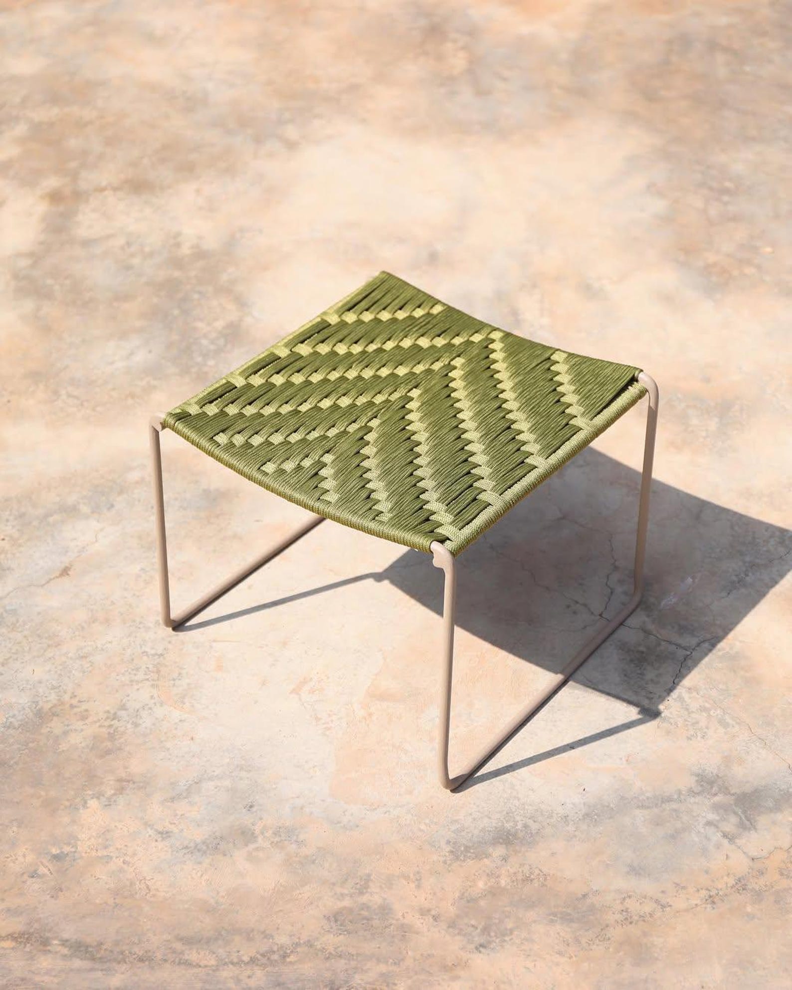 Tabouret IJJA Chair | Custom Berber Pattern Ottoman | Eco-friendly ...