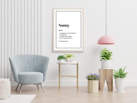 Nanny Definition Wall Art Typography Heartfelt Digital Download ...