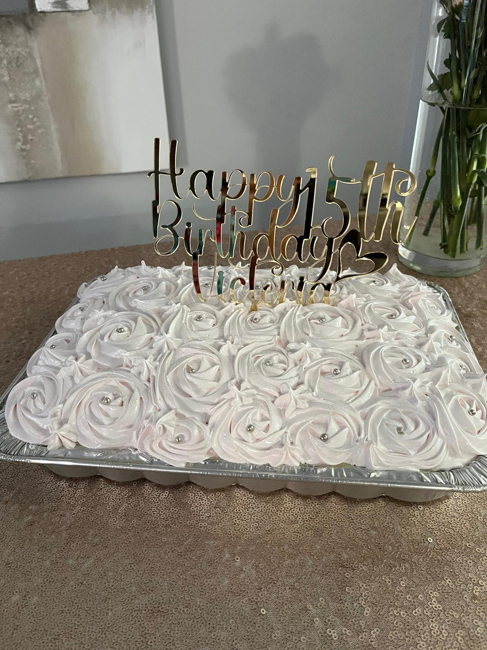 Custom Acrylic Cake Topper | Personalized Design Weeding, Birthday ...