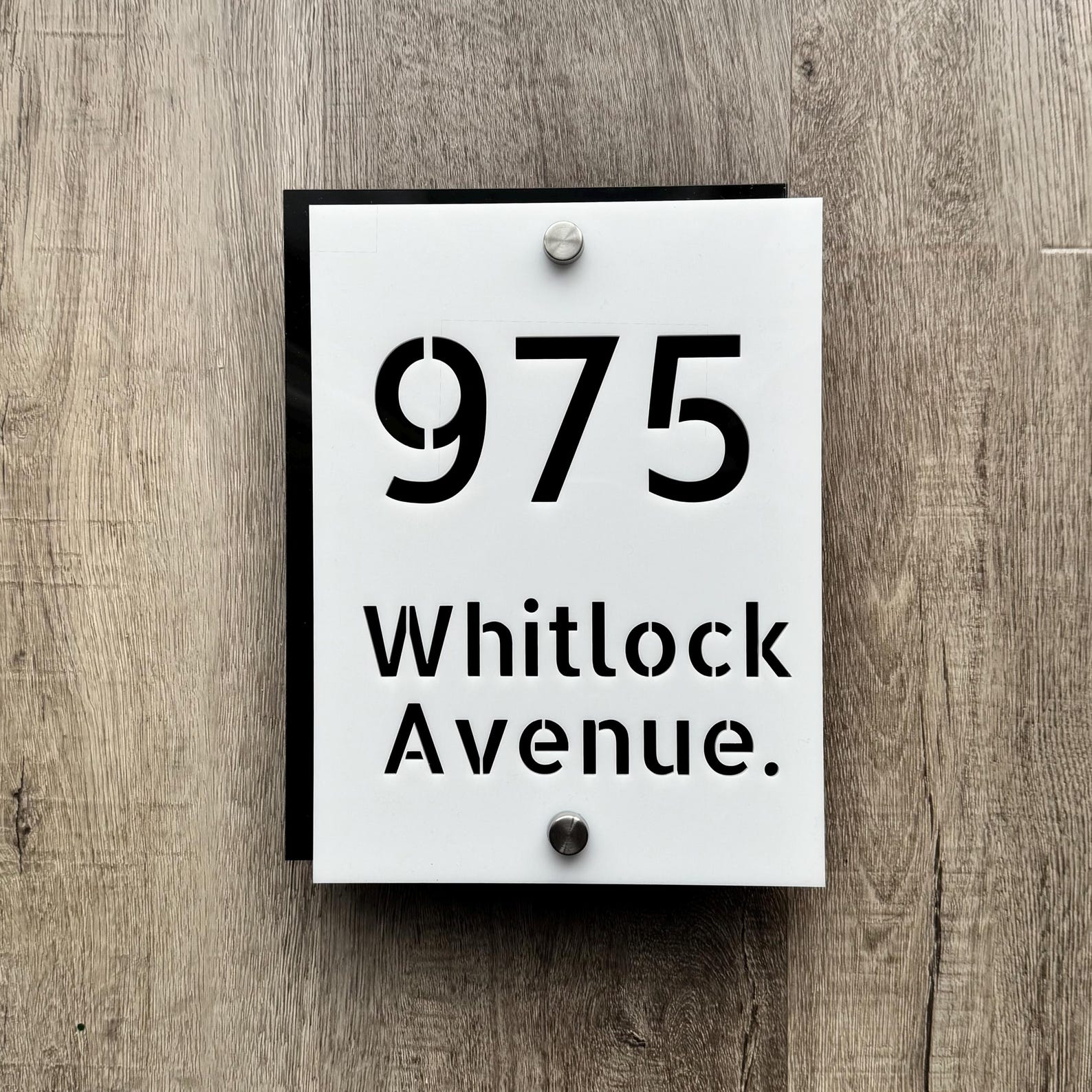 Address Sign | Modern Plaque | Acrylic Sign| Acrylic House Number Sign ...