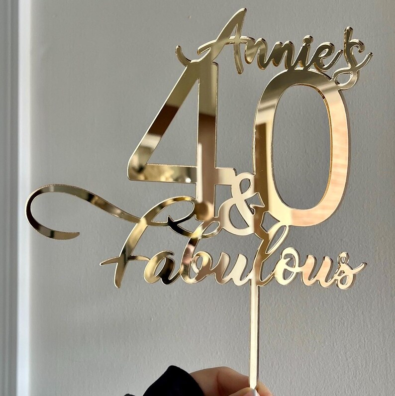 Custom Acrylic Cake Topper | Personalized Design Weeding, Birthday ...