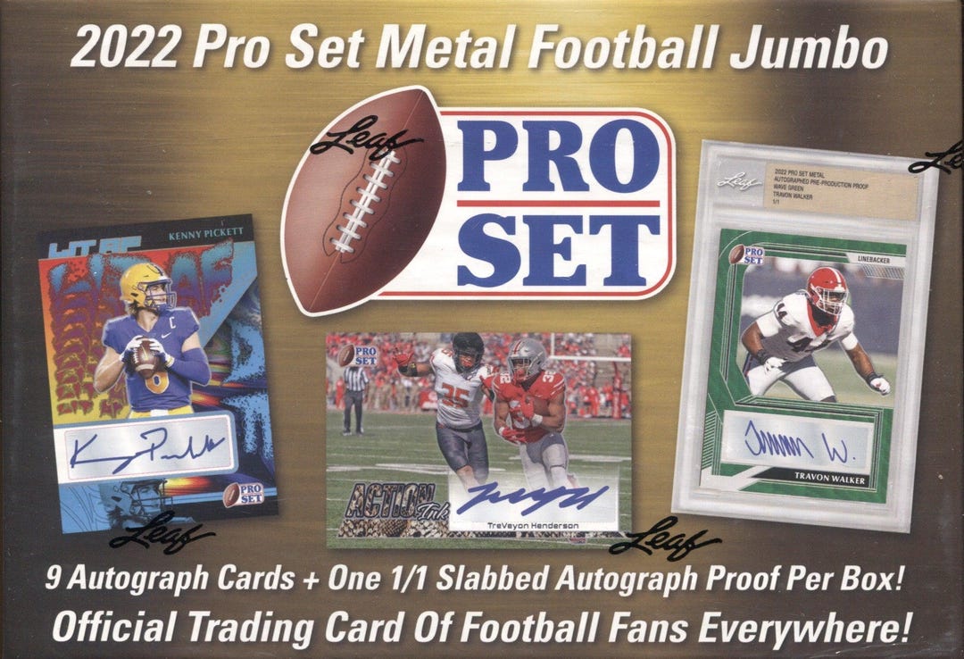 The 2022 Leaf Pro Set Metal Football Jumbo, Box - Etsy