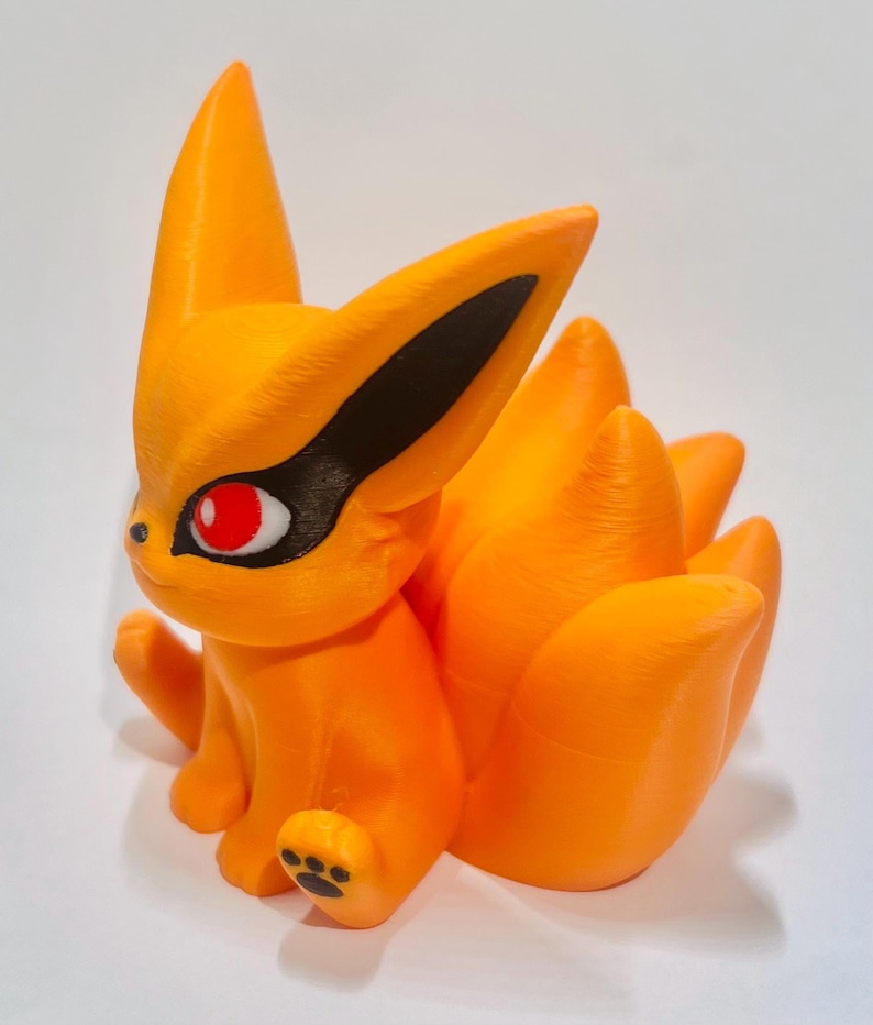 Nine-tailed Fox Chibi Kurama Kurama Figure Anime 3D Printed Kurama ...
