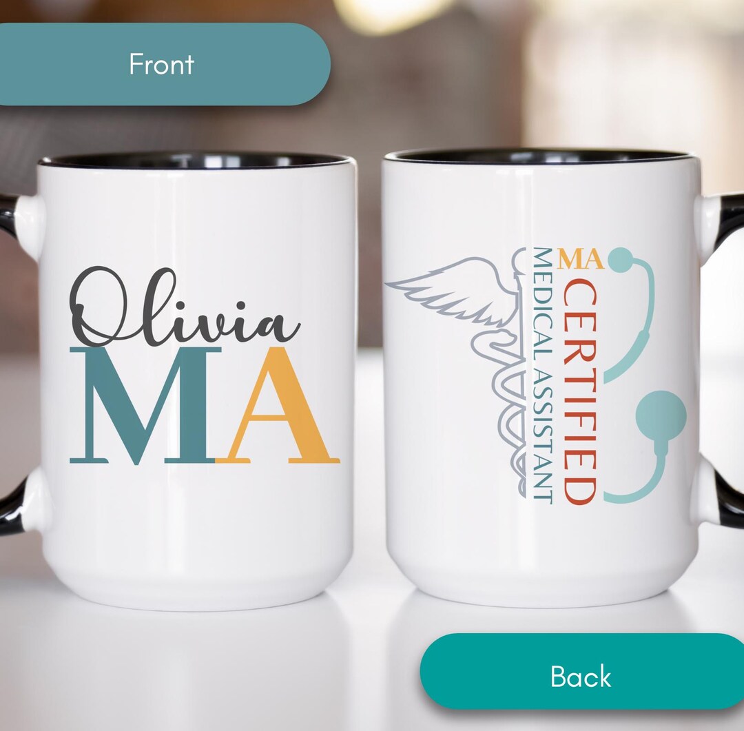 Personalized Medical Assistant Mug With Name, Custom Medical Assistant ...