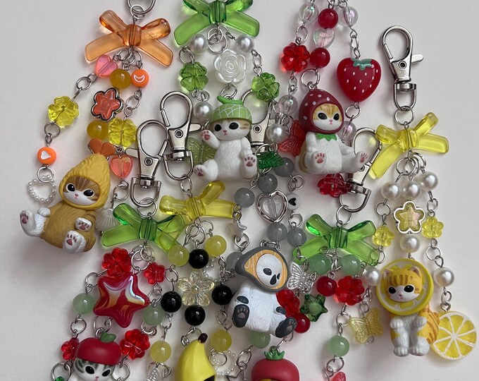 Mofusand Soda Keychain (green) - Etsy