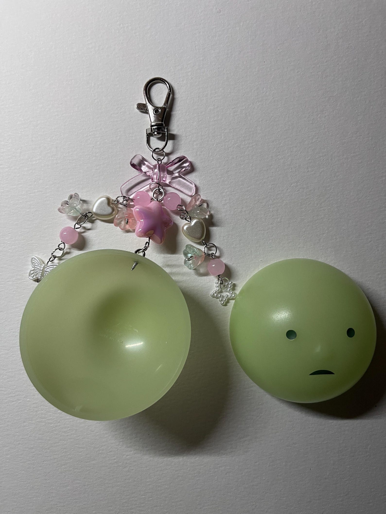 Smiski Keychain | Smiski Bag Charm | Upcycled Silly Green Guys ...