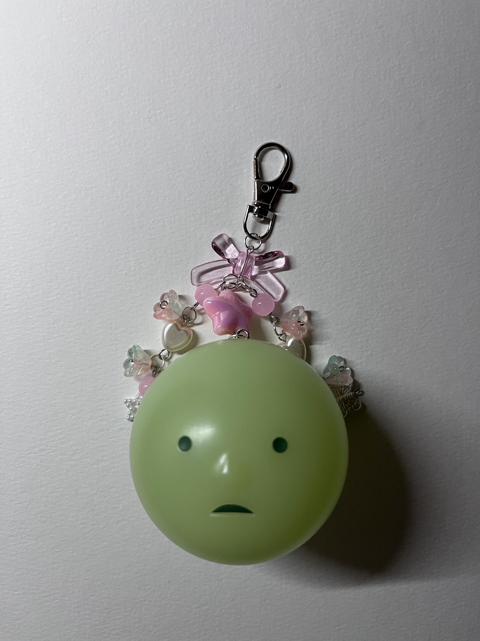 Smiski Keychain | Smiski Bag Charm | Upcycled Silly Green Guys ...