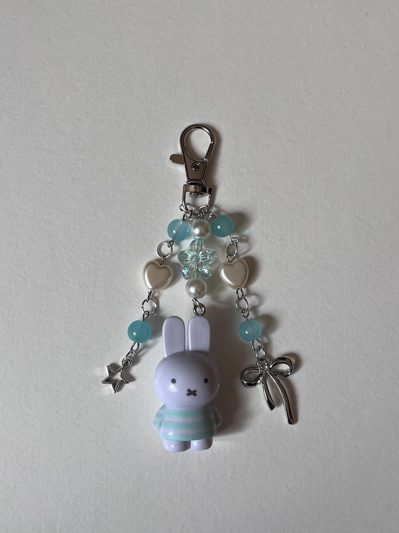 Miffy Keychains | Upcycled Miffy Bunny Trinket Keychains | Miffy Bag ...