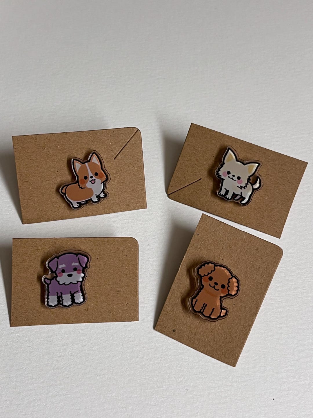 Cute Acrylic Dog Pins Dog Pins Cute Dog Bag Charms Puppy Pins - Etsy