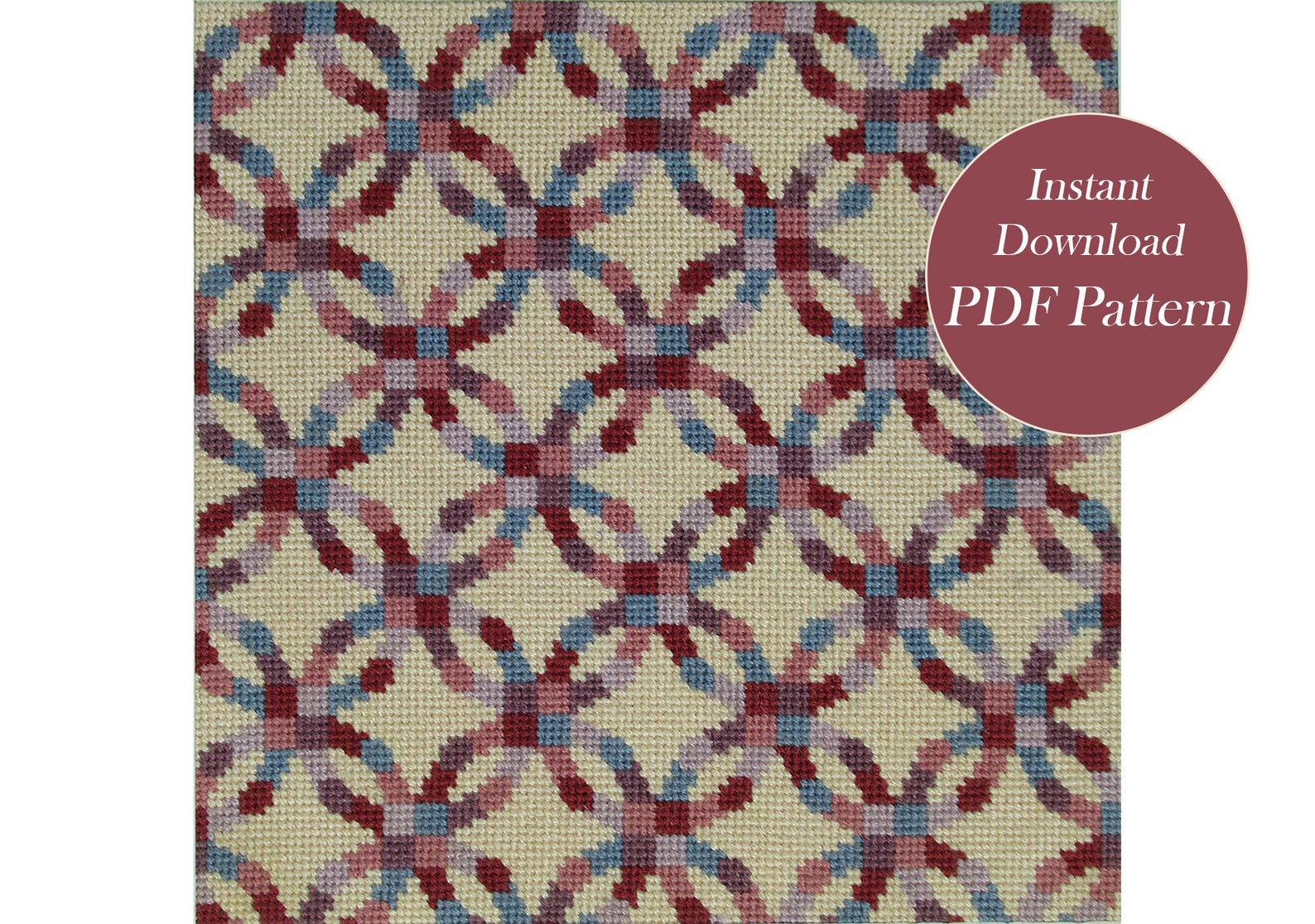 Double Wedding Ring – Cross Stitch Pattern – Instant Download PDF - Etsy