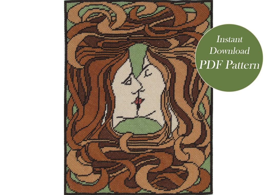 The Kiss – Cross Stitch Pattern – Instant Download PDF - Etsy