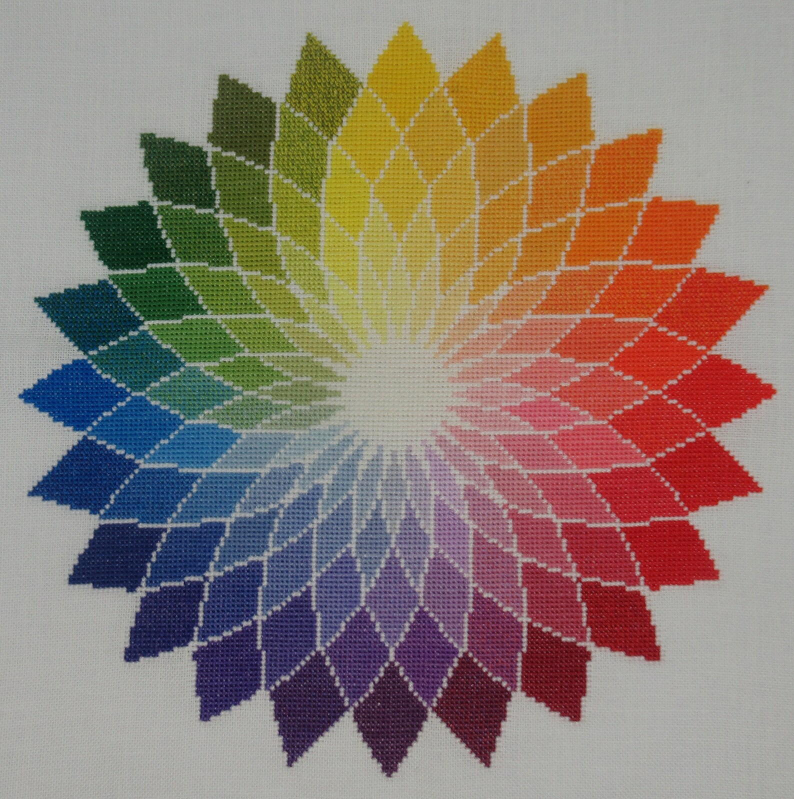 Spectrum Starburst – Cross Stitch Pattern – Instant Download PDF - Etsy