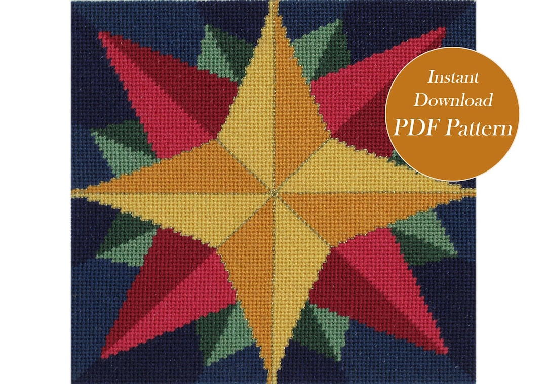Mariner’s Star – Cross Stitch Pattern – Instant Download PDF - Etsy