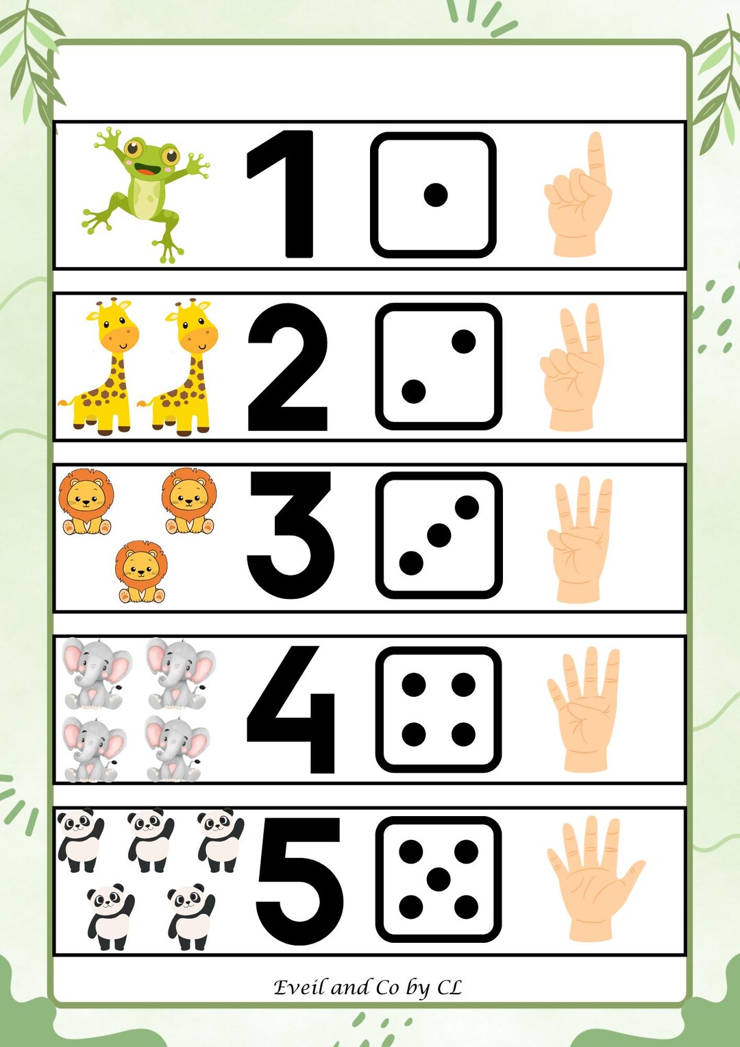 Number Learning Game - Etsy