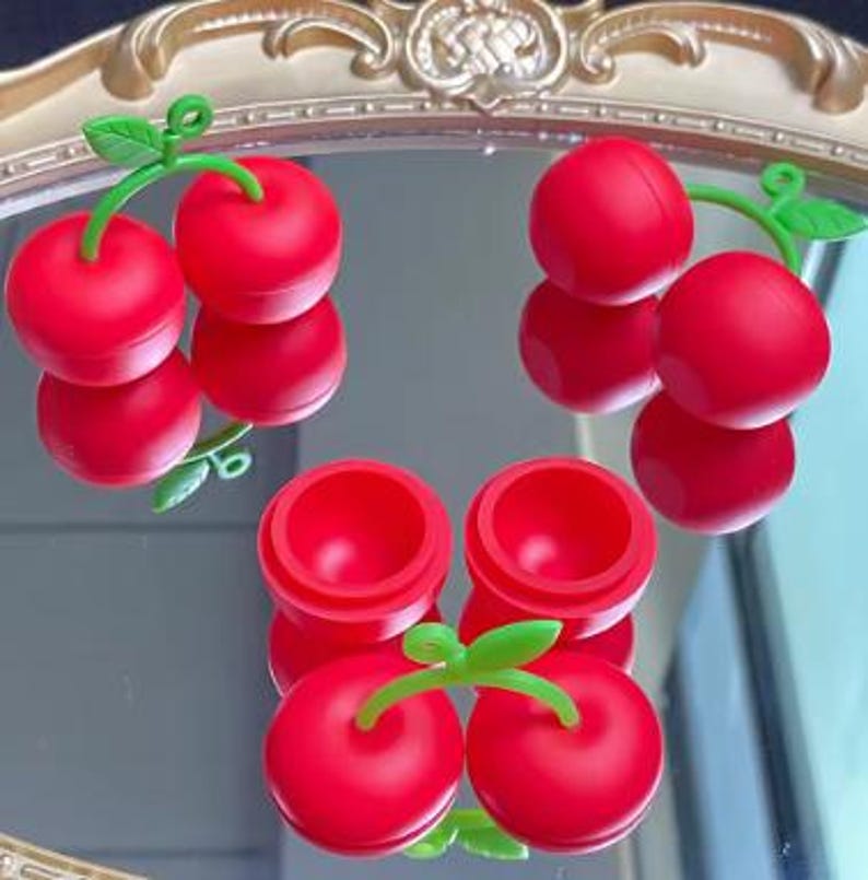 Cute Cherry Stem Silicone Container 10ml Capacity - Etsy